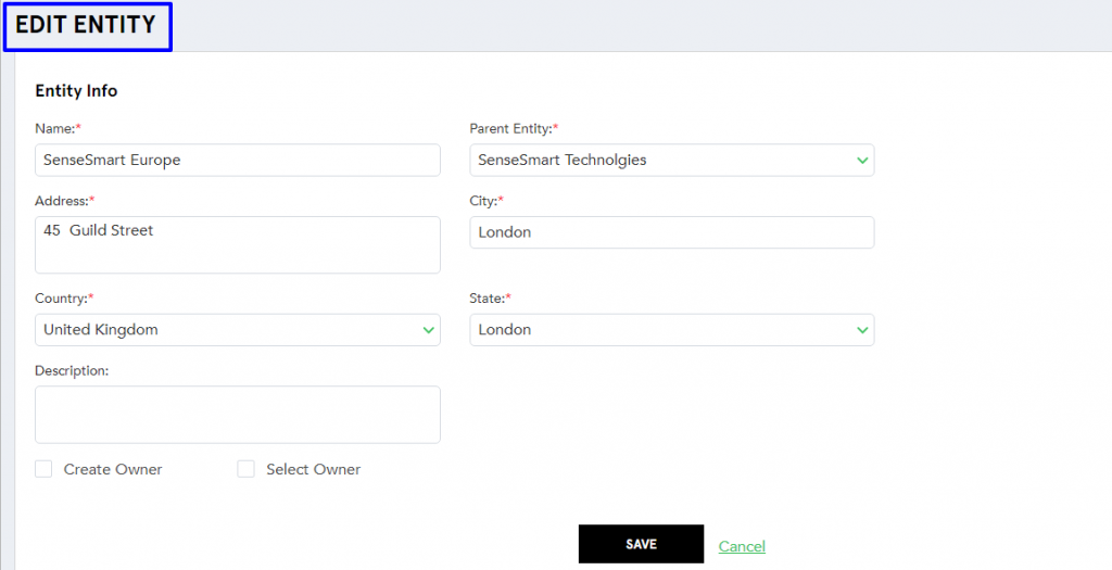 How to edit entity – Knowledge Base
