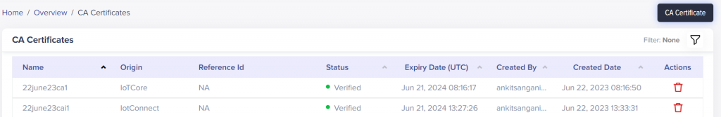 Certificates – docs.iotconnect.io