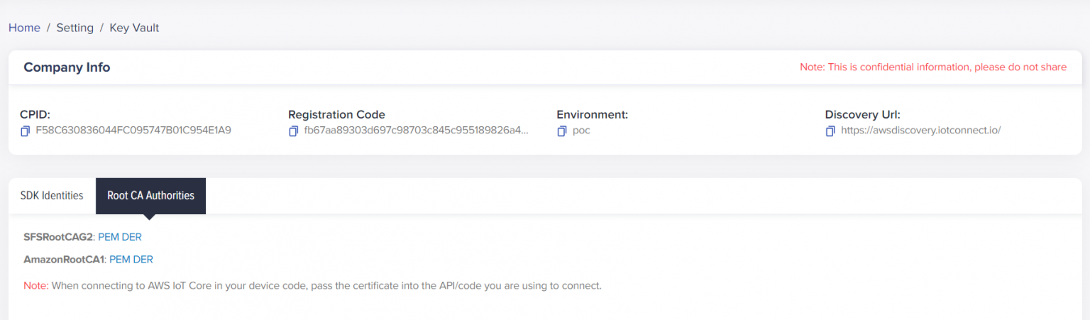 Key Vault – docs.iotconnect.io