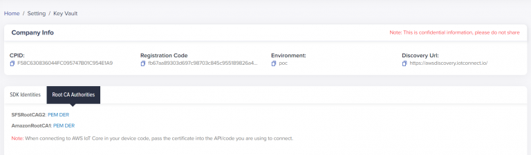 Key Vault – docs.iotconnect.io